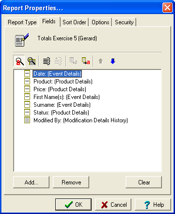 How to modify a Crystal report