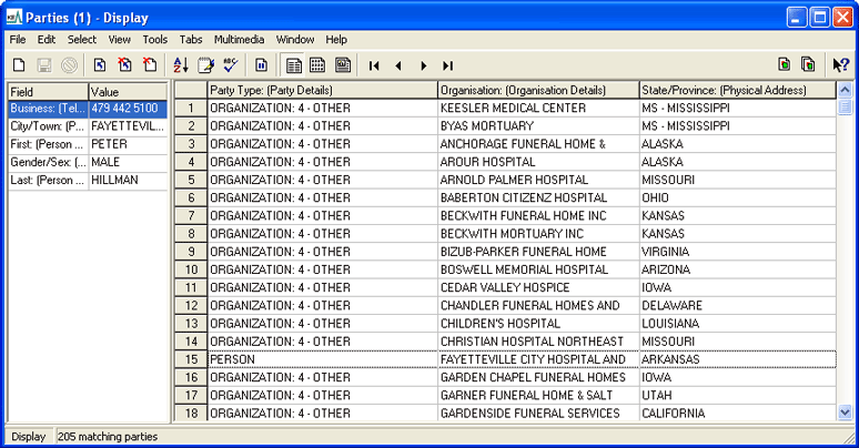 Shortcut List Registry entry