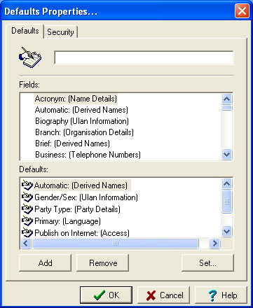 How to make use of default values